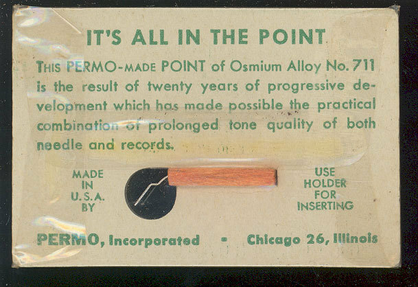 Permo-Point Muted Stylus for P-30 Type Pickup For Coin Phonographs Only ...