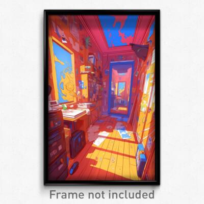 Art Poster - Adorable Hallway (Psychedelic Trippy Weird 11x17 Print) | eBay