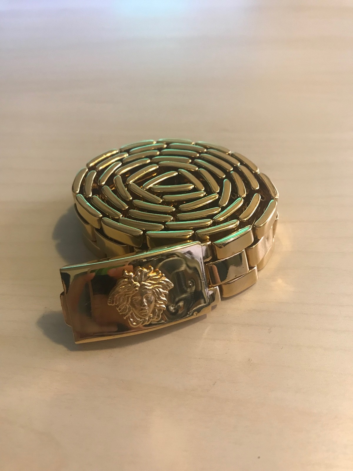 Versace Vintage Medusa Gold Chain Belt - Gem