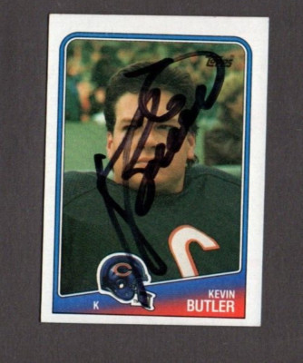 Kevin Butler 1988 Topps authentic autographed card Chicago Bears | eBay