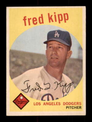 1959 Topps #258 Fred Kipp VGEX RC Rookie Dodgers 553187 | eBay