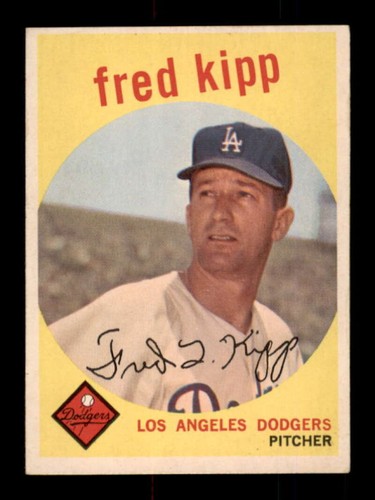 1959 Topps #258 Fred Kipp VGEX RC Rookie Dodgers 553187 | eBay