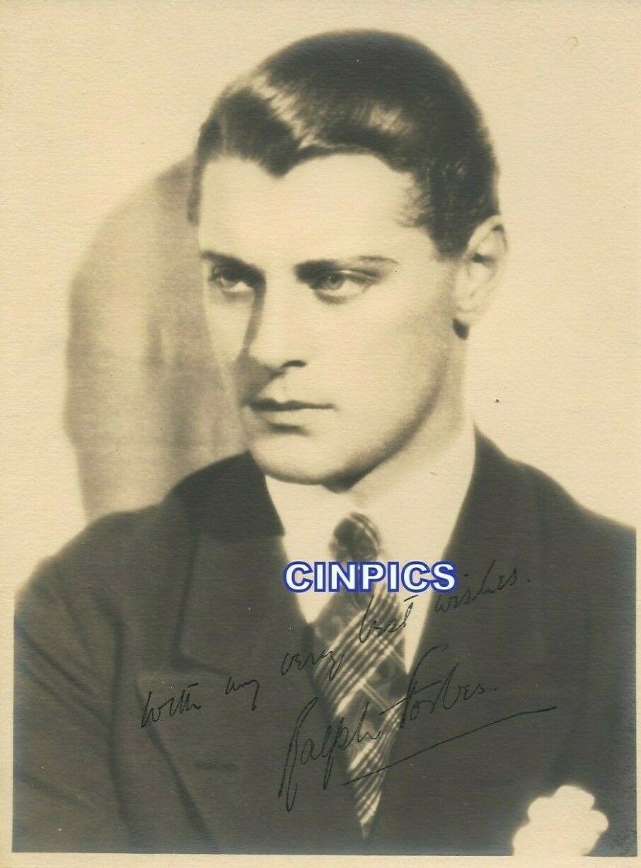 RALPH FORBES-AUTOGRAPH 61/2X81/2-ENGLISH ACTOR "BEAU GESTE" "CLARA BOW ...