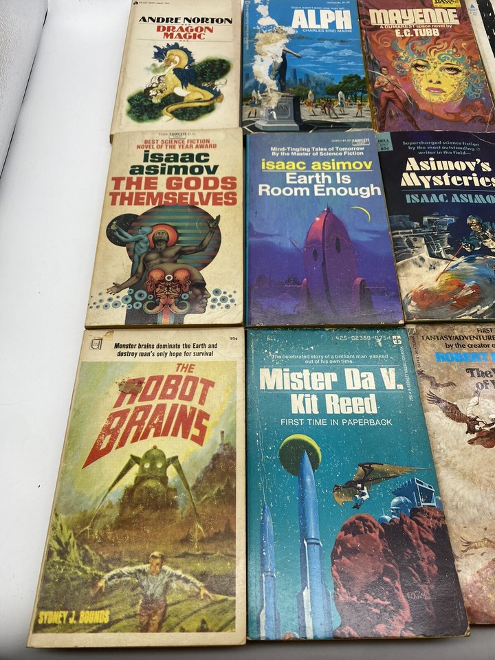Lot of 12 Vintage Sci-Fi Paperback Books Instant Collection Set | eBay