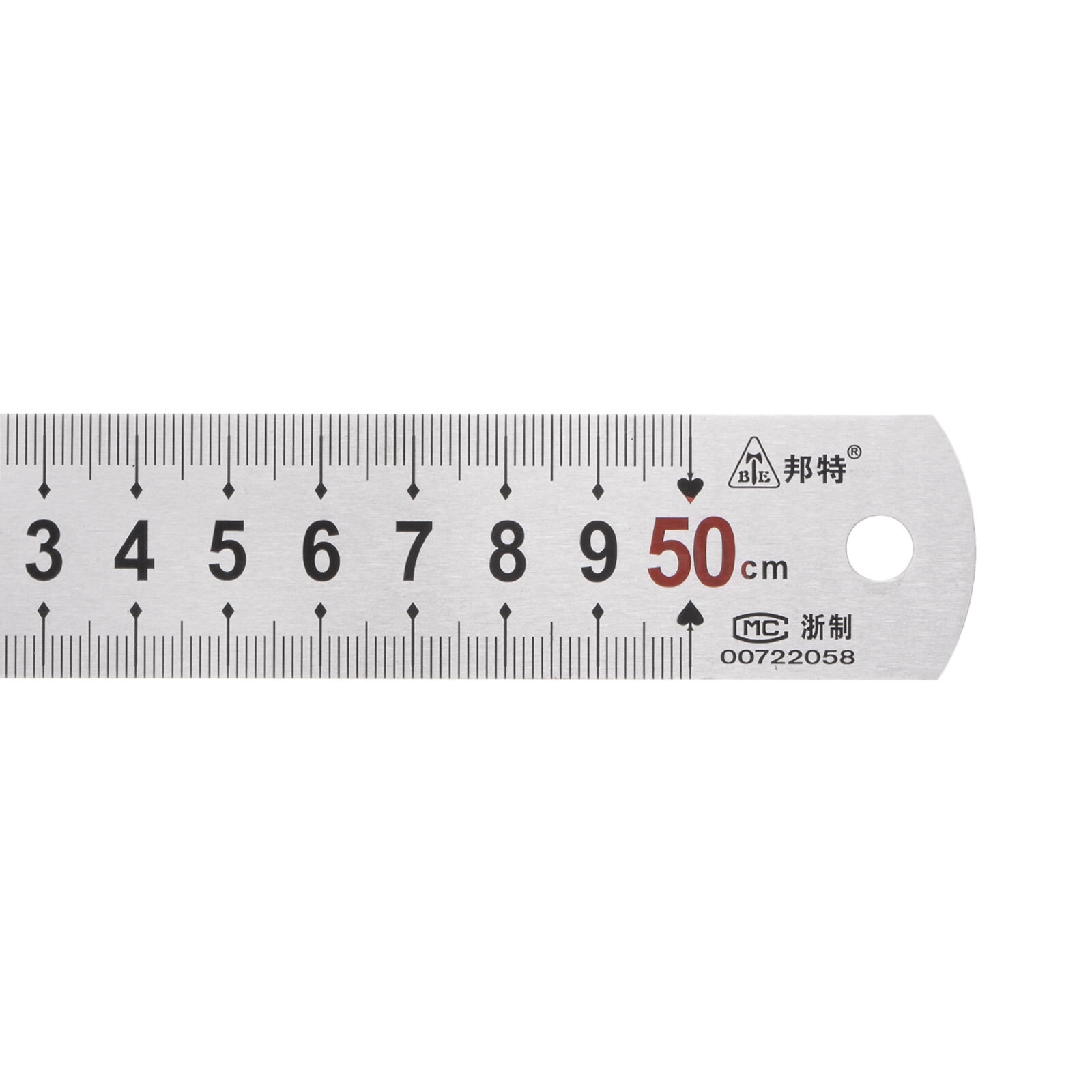 Stainless Steel Ruler, 20" Metal Rulers 1.14" Wide Inch Metric ...