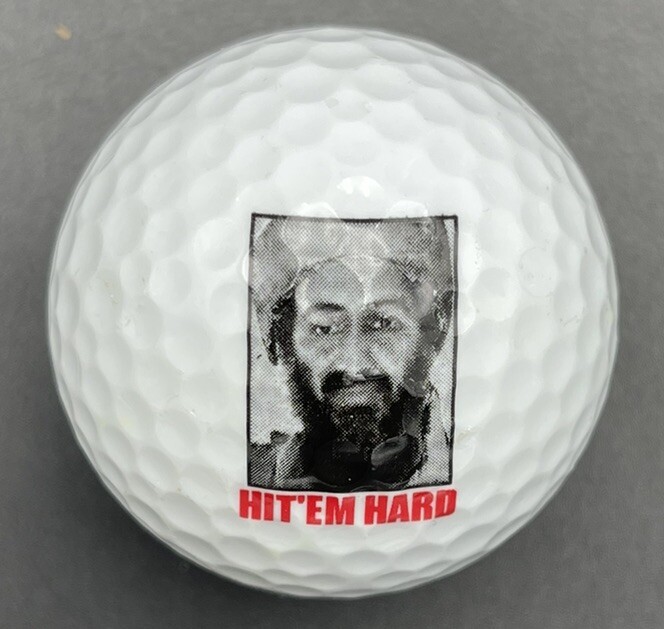 Hit'Em Hard Logo Golf Ball (1) Golden Ram Pre-Owned | eBay