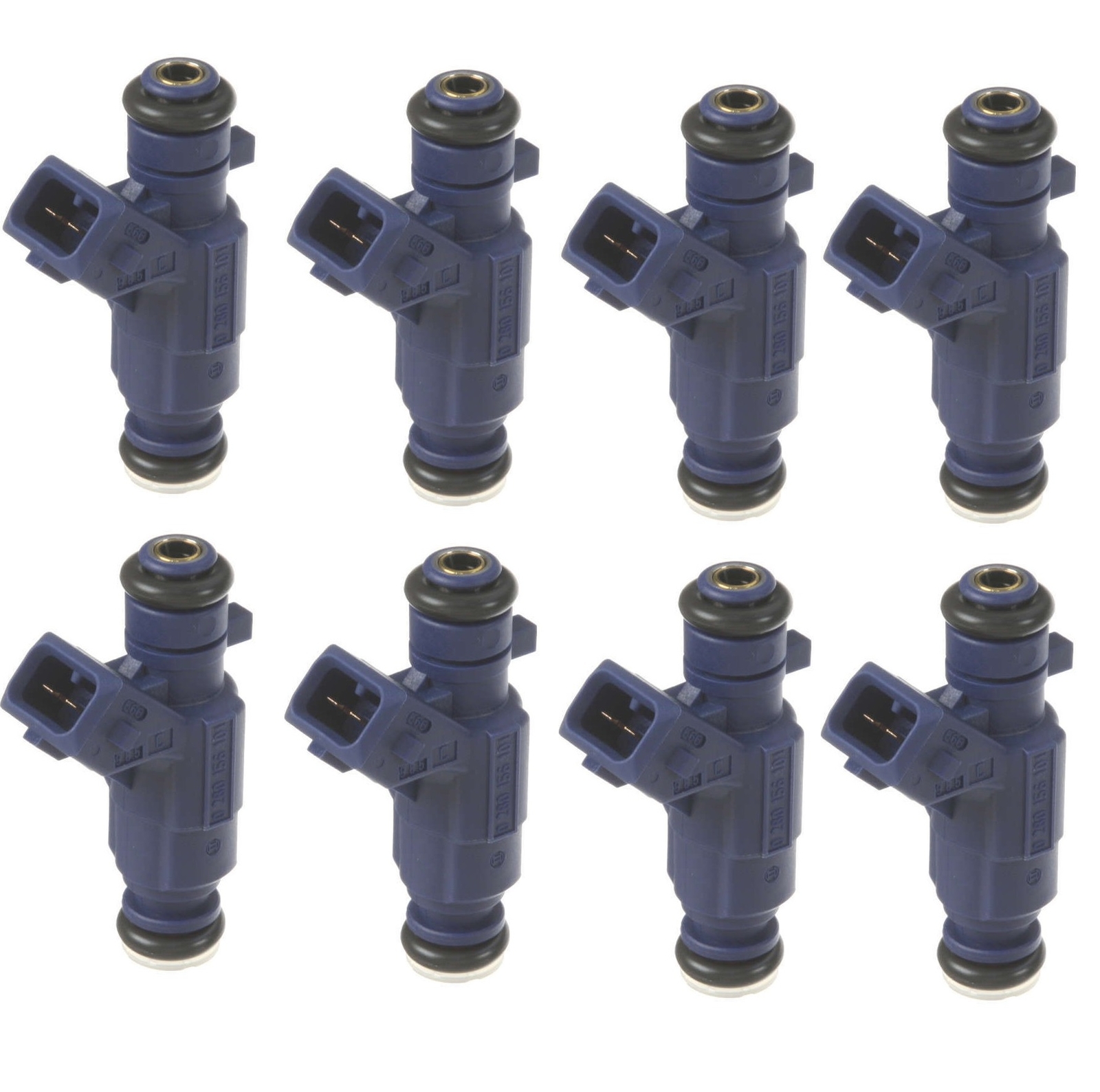 NEW Set of 8 Bosch Port Fuel Injectors For Porsche Cayenne 4.5L V8 2003 ...