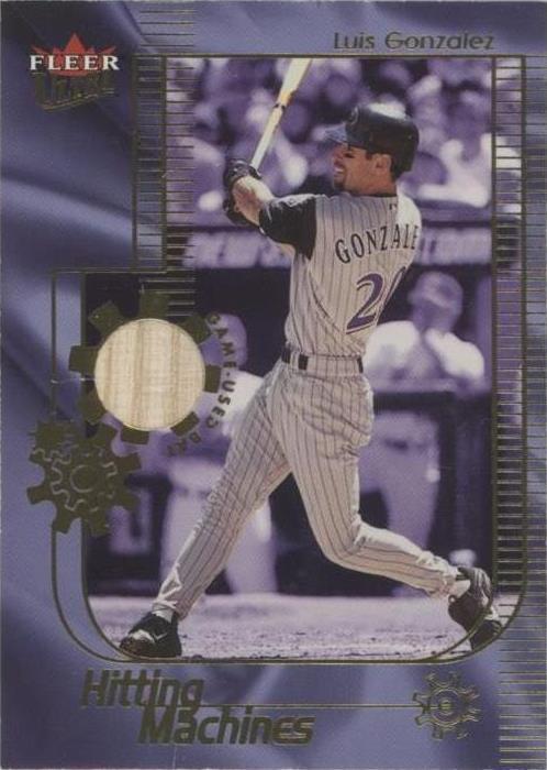 2002 Fleer Ultra - Hitting Machine Luis Gonzalez Game-Used Bat (MEM ...