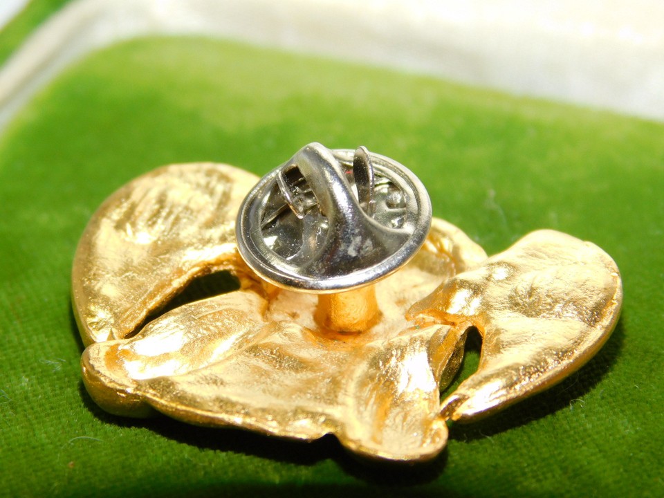 Botticelli Cherub Angel Matte Gold tone Push Pin Lapel Brooch 11k 73 | eBay