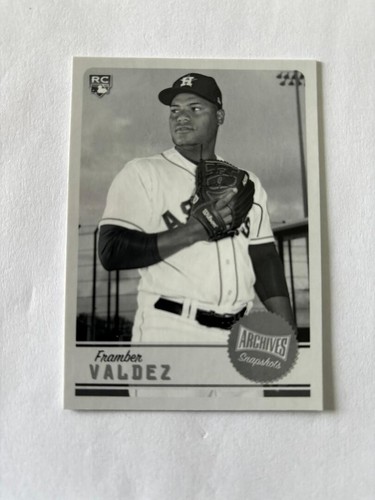 2019 Topps Archives Snapshots Black & White Framber Valdez #AS-FV ...