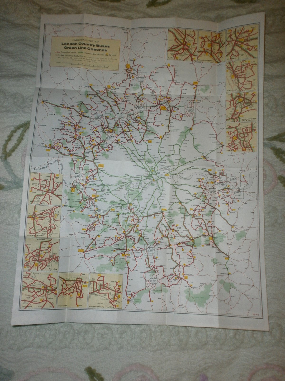 London Country Bus & Green Line Route Map | Grelly UK