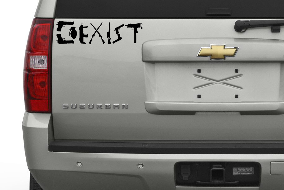 The Original Weapon Gun Coexist Vinyl Decal Bumper Sticker PRO 2A NRA ...