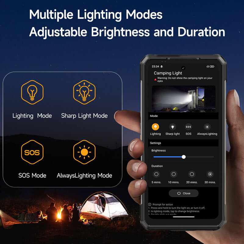 Unlocked DLP Projector 5G AI Rugged Phone Android Outdoor Ulefone Armor ...