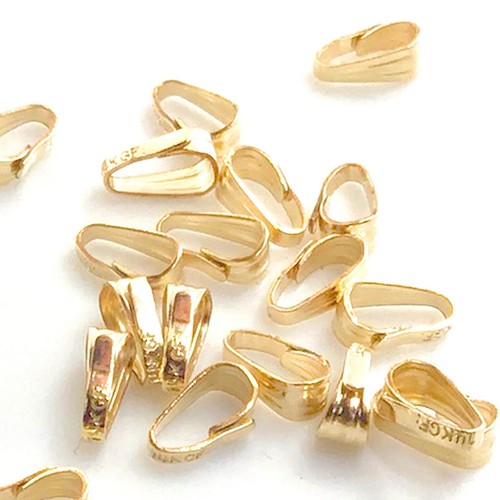 14k Gold Filled 2.2x5.3mm Small Locket Bails 10pcs | eBay