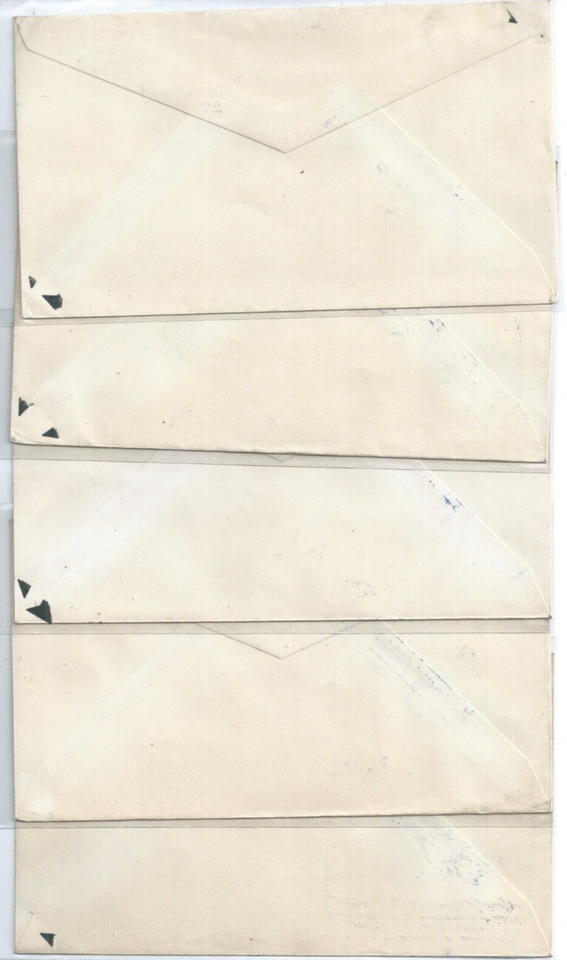 (5) US NAVAL Covers Walter CZUBAY 1946 USS Marquette Roan Astoria 2x ...