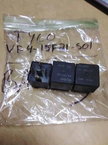 Lot Of 3 Tyco VF4-15F21-S01 5 Prong Relay 12VDC 40/30A | eBay