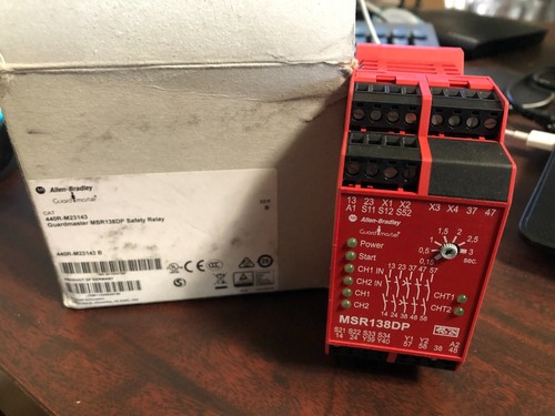 New Allen Bradley GuardMaster MSR138DP Safety Relay Part# 440R-M23143 ...