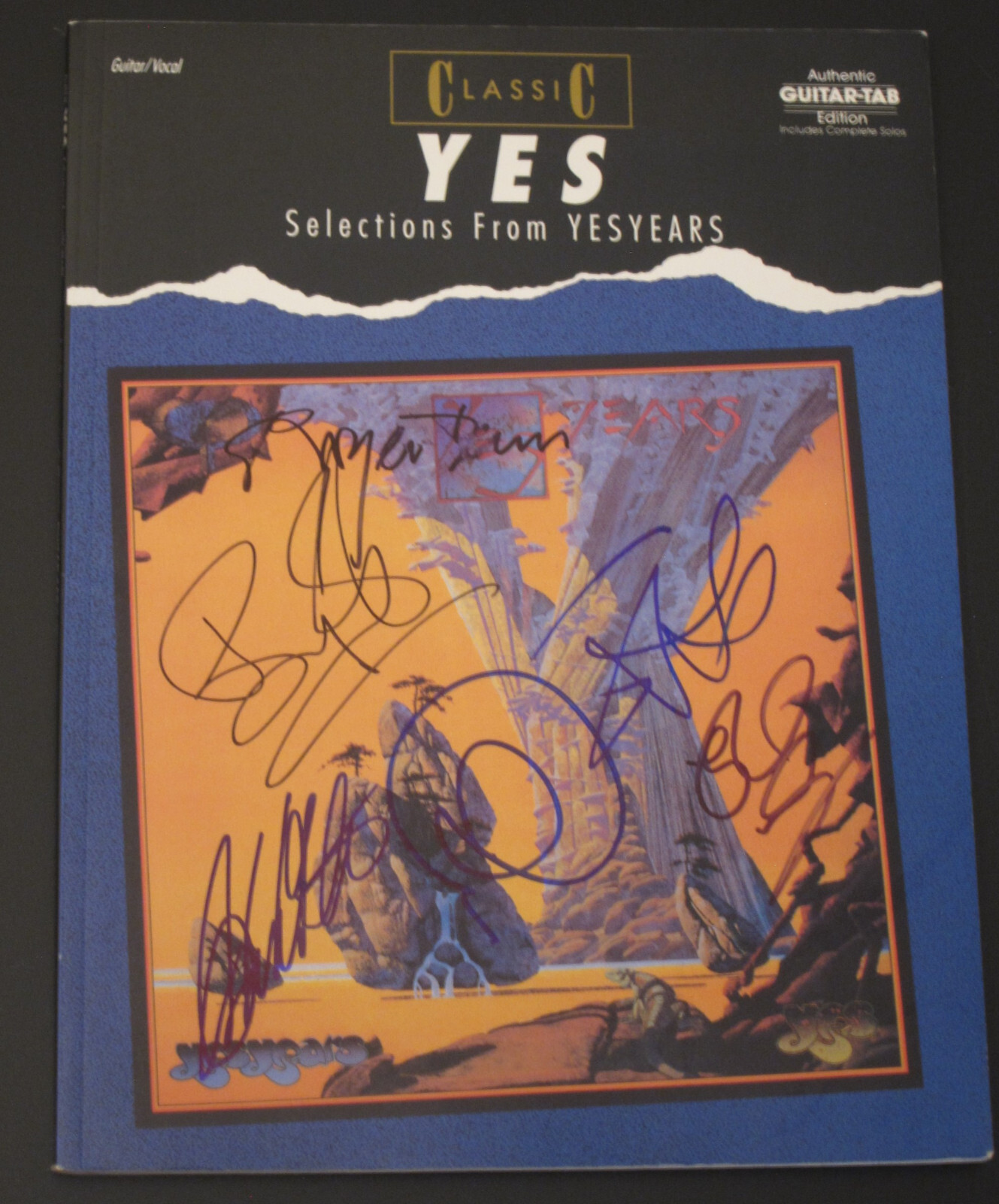 YES - Yesyears songbook signed by 5 members and Roger Dean | eBay