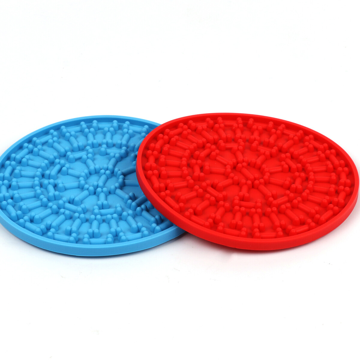 Dog Lick Mat Pet Food Placemat Licky Wall Cat Feeding Licki Plate with ...