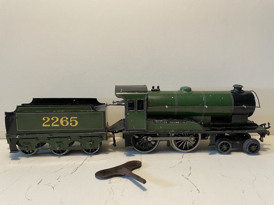 BASSETT- LOWKE O GAUGE PRINCESS ELIZABETH GREAT CENTRAL CLOCKWORK LOCO ...