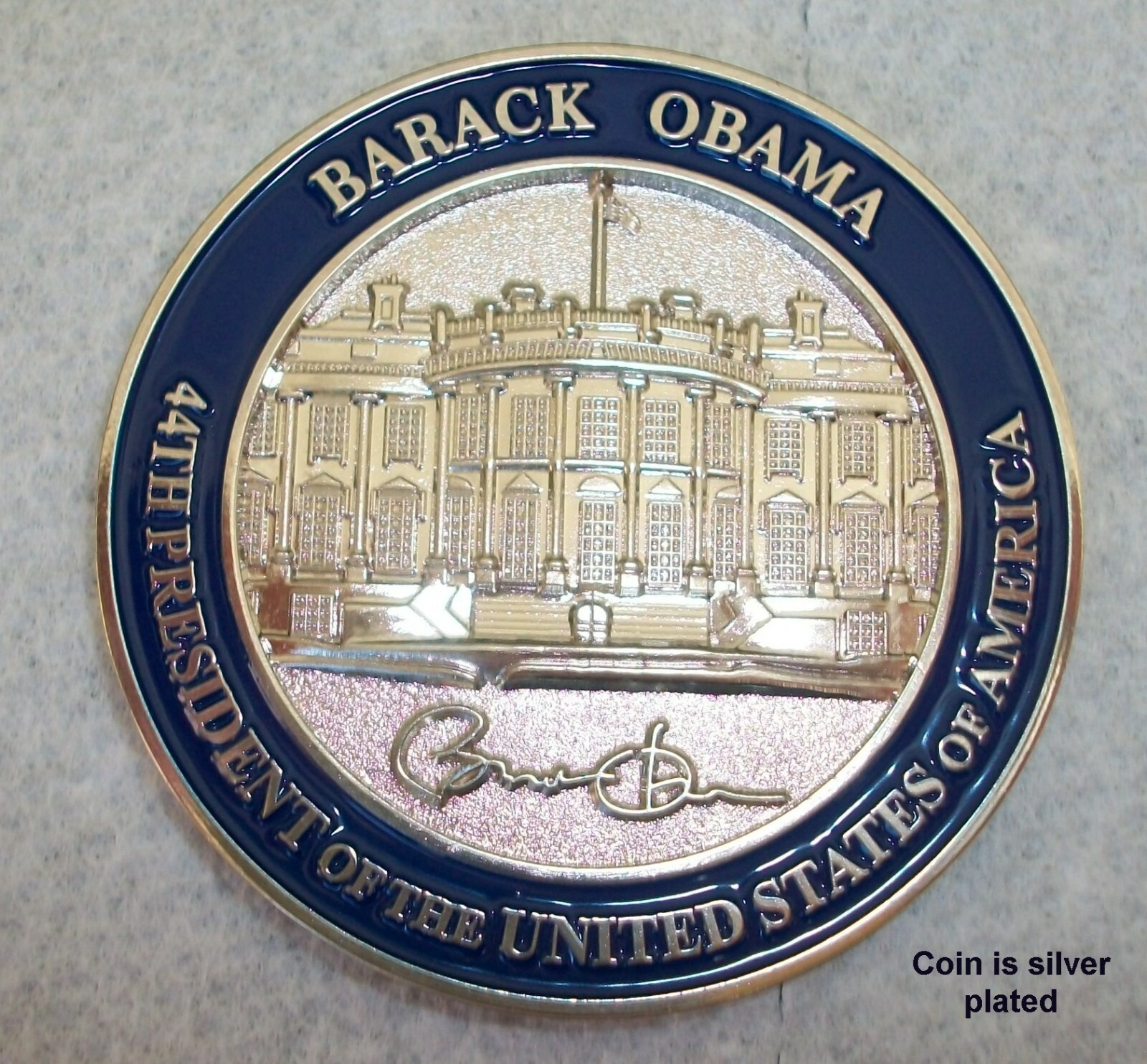 US President Barack Obama Coin Challenge Coin White House POTUS 44 ...