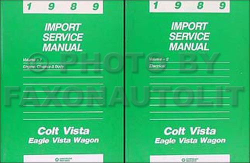 1989 COLT Panorama Wagon Atelier Manuel Set Dodge Plymouth Aigle Repair ...