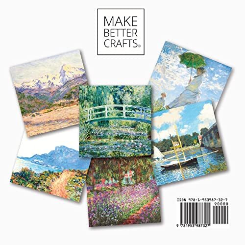 Famous Paintings Of Claude Monet Scrapbook Paper: Monet Art 8x8 ...