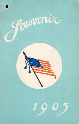 1905 Independence Day July 4th Hang Tag Souvenir Card America Flag ...