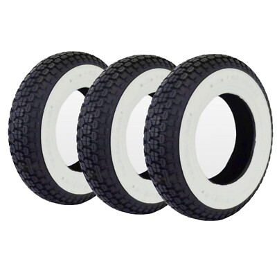 Drei Bereifung + Drei Zimmer D Luft 3.50-10 3.50 10 Band Weiß Vespa Px 125 | eBay.de