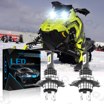 For Polaris RMK 500 600 700 800 900 Snowmobile 3570 LED Headlight High ...