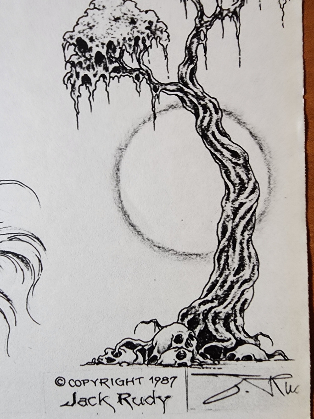 1987 VINTAGE Jack Rudy Traditional Tattoo Flash Sheet Girl, Rose,Skull ...