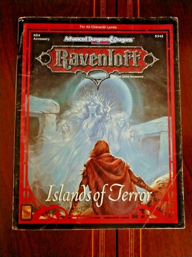 AD&D RAVENLOFT ISLANDS OF TERROR 1992 MAP RR4 9348 TSR VG DUNGEONS WOTC ...
