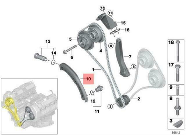 BMW E65 E66 E67 RR1 RR1N RR2 RR2N RR3 CHAIN TENSIONER 11317504440 NO🇺🇸 ...