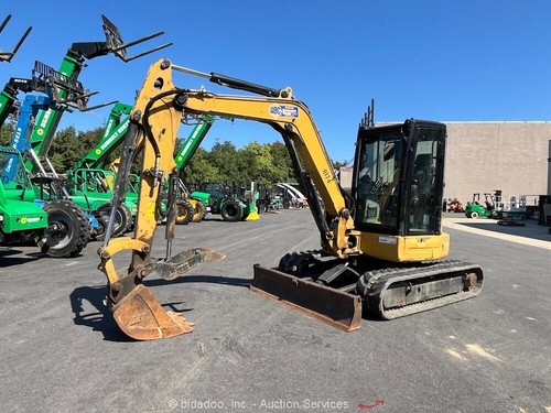 2014 Caterpillar 305E2 Mini Excavator Auxiliary Hydraulics Thumb Bucket ...