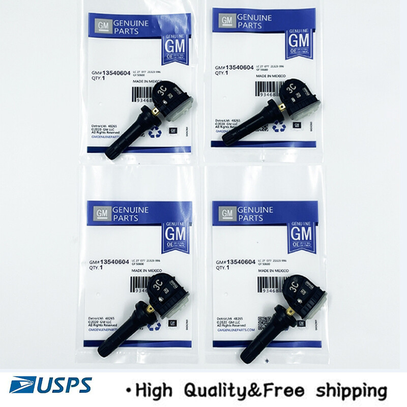 OEM 4pcs 13540604 for GMC Chevy Buick Cadillac TPMS Tire Pressure ...