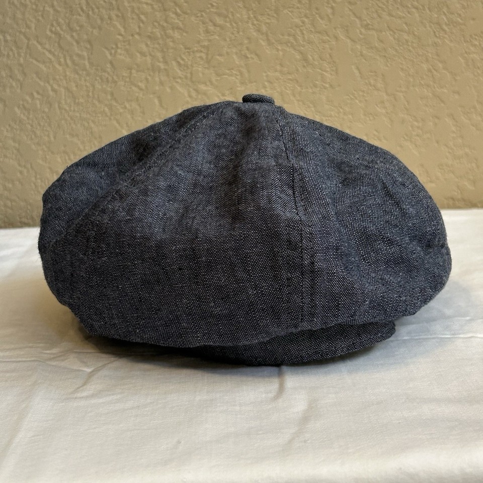 Stetson Linen Blend Newsboy Cap Gray Large Gatsby Baker Boy Hat | eBay