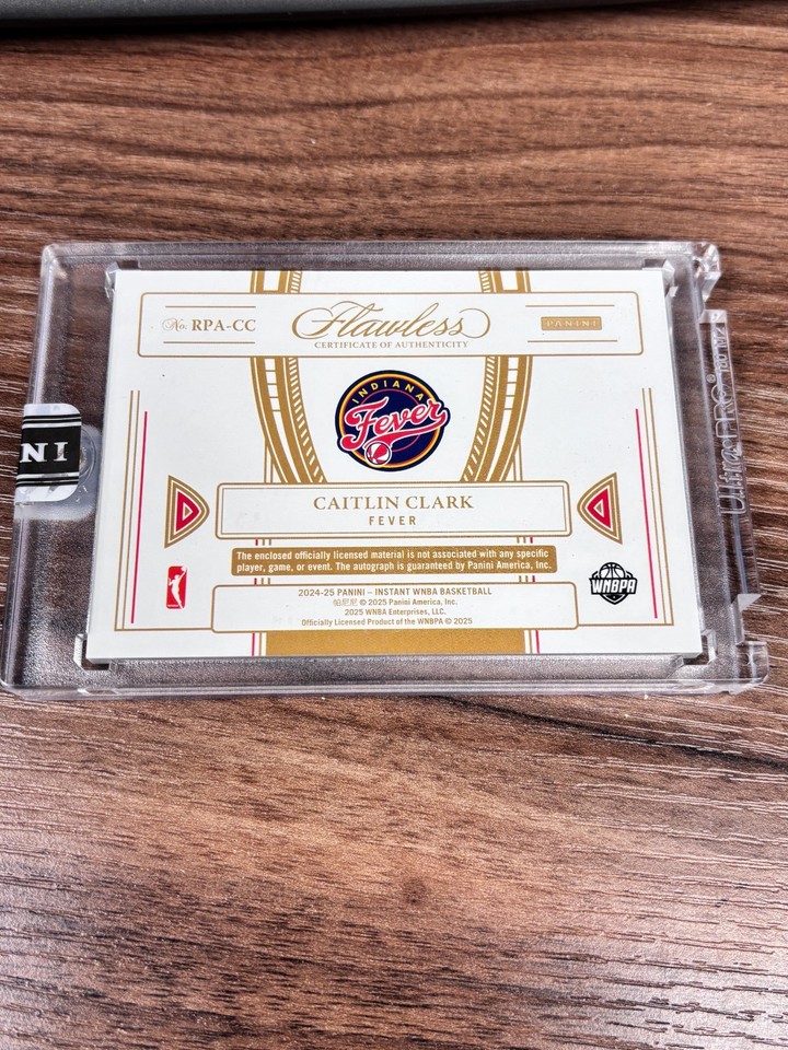 2024-25 WNBA Royalty Caitlin Clark Flawless Rookie Patch Auto #03/20 ...
