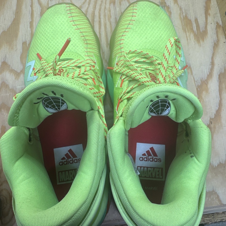 Adidas Marvel Spidey Sense Green Shoes Men’s 11.5 Superhero Running ...