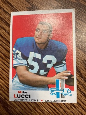 Mike Lucci 1969 Topps Football Detroit Lions #167 NFL | eBay