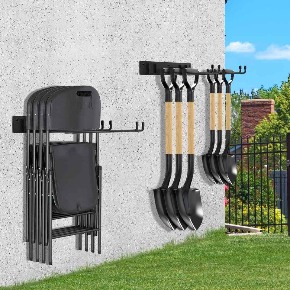 Neiteli Folding Chair Rack,Metal Folding Chair Storage Rack - 2-Pack ...