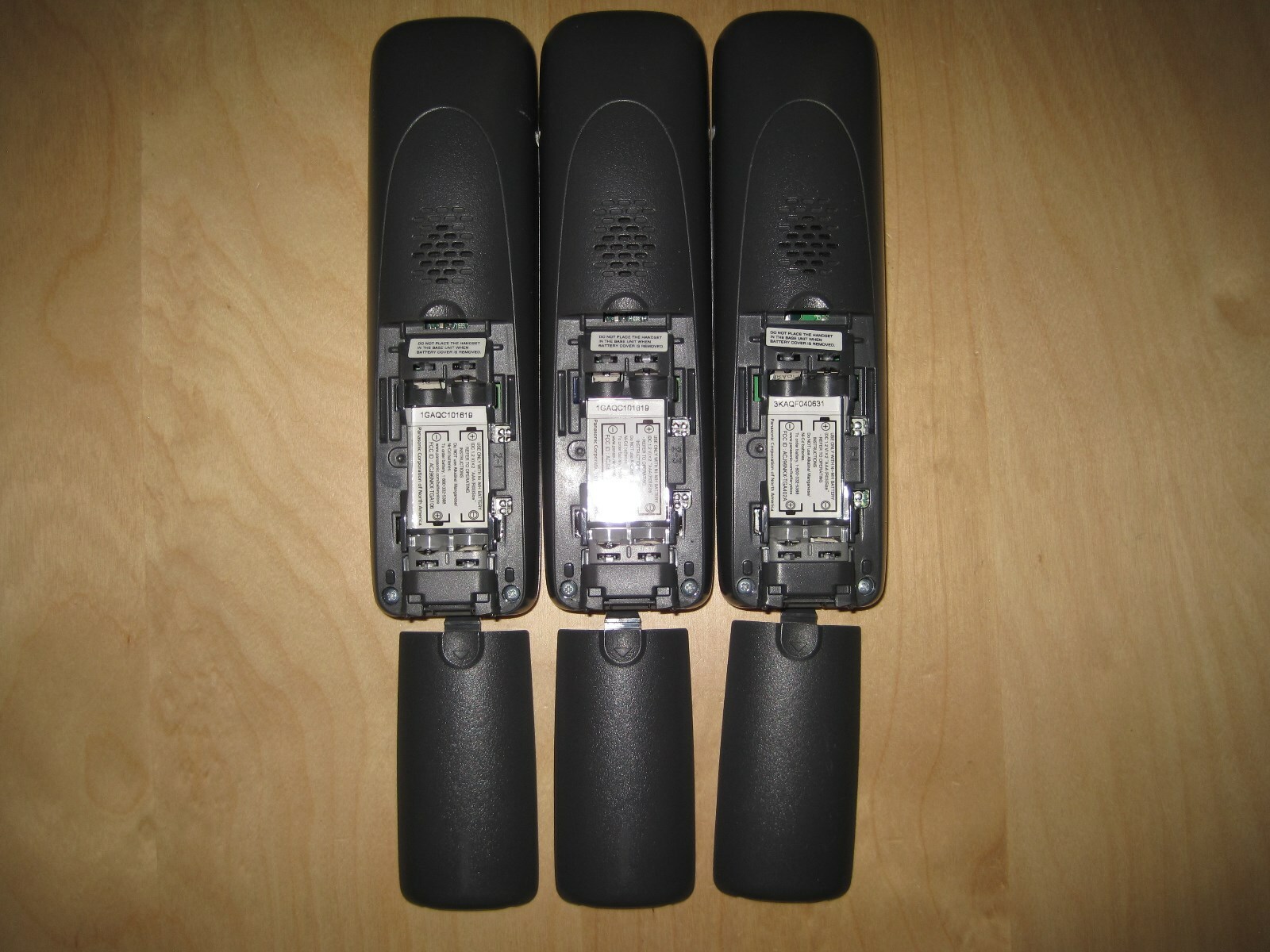 Lot of 3 Panasonic KX-TGA402 1.9 GHz Cordless Expansion Handset Phone ...