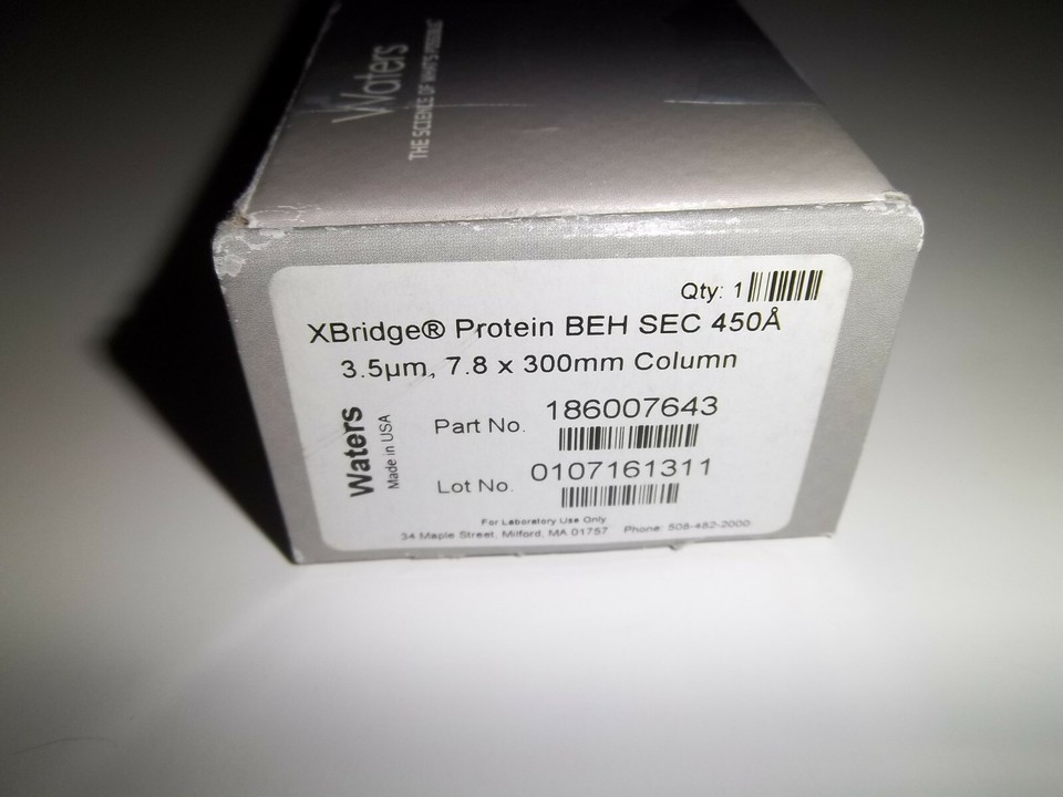 HPLC COLUMN, Waters Xbridge Protein BEH SEC, 7.8 x 300mm, SEALED ...
