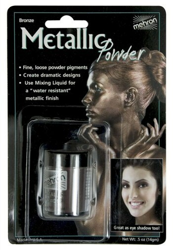MEHRON SILVER METALLIC POWDER LIQUID POWDER FACE BODY PAINT MAKEUP ...