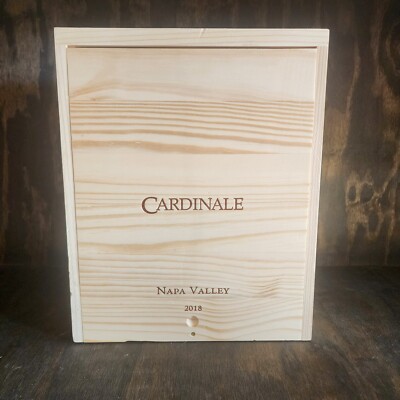 Cardinale 2018 Wooden 3 Compartment Empty Wine Box Ships Fast | eBay