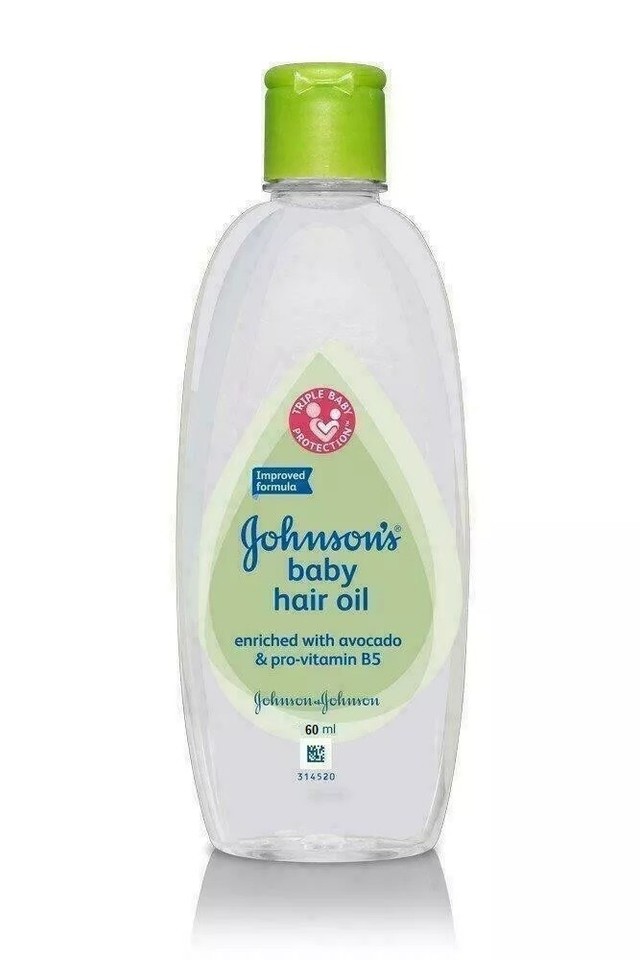 Johnson's Baby Hair Oil Non Greasy Avocado Pro-Vitamin B5 Soft Mild 60 ...