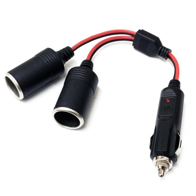 1to2 Cigarette Lighter Extension Cord Plug Socket Car Cigarette ...