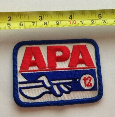 APA Pool Leagues 2012 Participation League PATCH 8-Ball 9-Ball 2.75"x2 ...