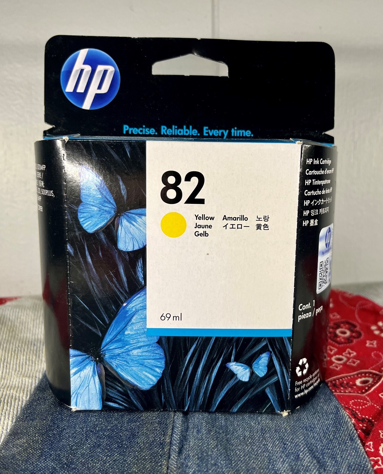 HP 82 Ink Cartridge Yellow C4913A 69ml NIB | eBay