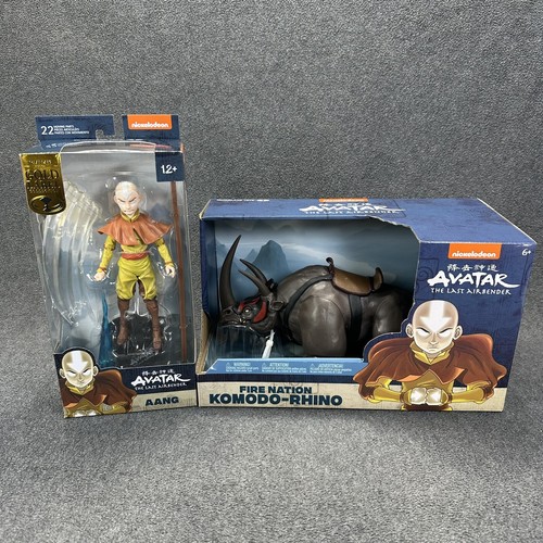 McFarlane Toys Avatar Last Airbender Komodo-Rhino & Aang 7" Scale ...