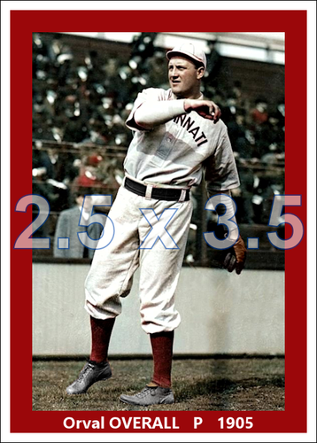 Orval Overall - 1905 Cincinnati Reds - choose a size - colorized print ...